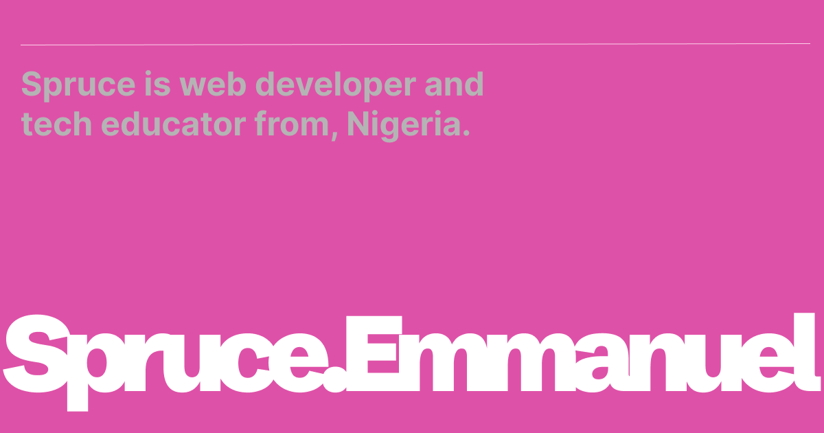 Spruce Emmanuel
